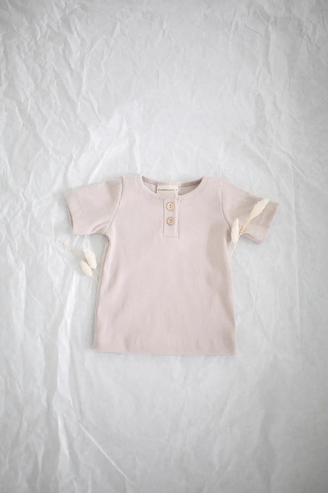 MOMMYLOVE.S – Basic Rib Shirt | beige